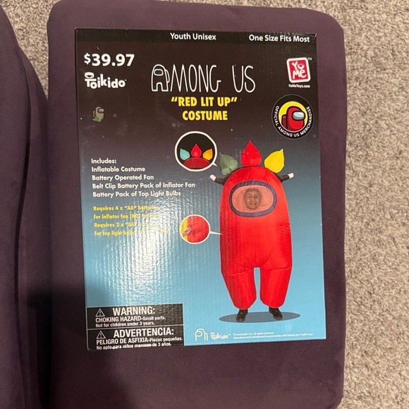 Costumes | Among Us Red Lit Up Costume For Kids By | Poshmark